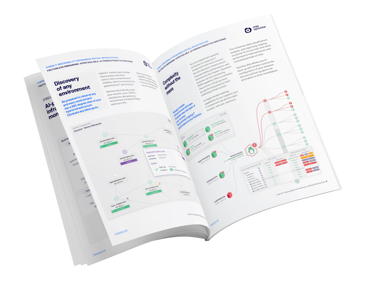 Hybrid IT observability for business-critical infrastructure